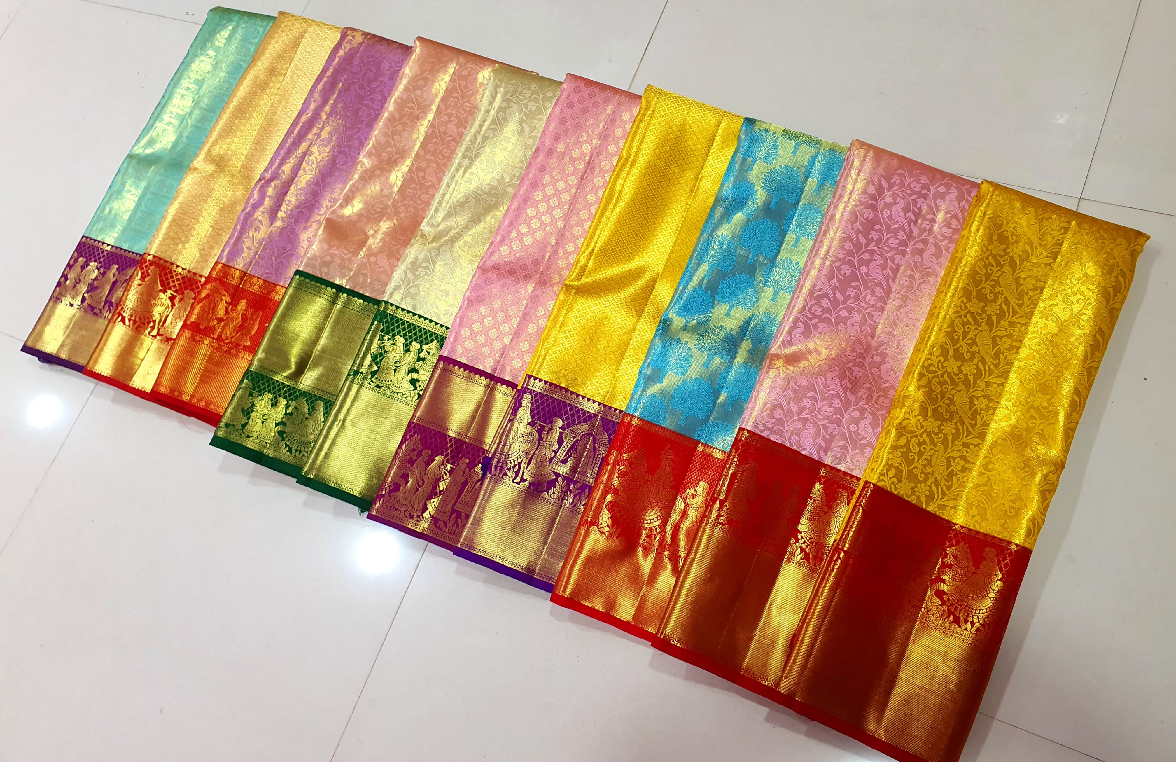Exclusive Pallaku Design Bridal Kanchipuram Tissue Silk Sarees Collect