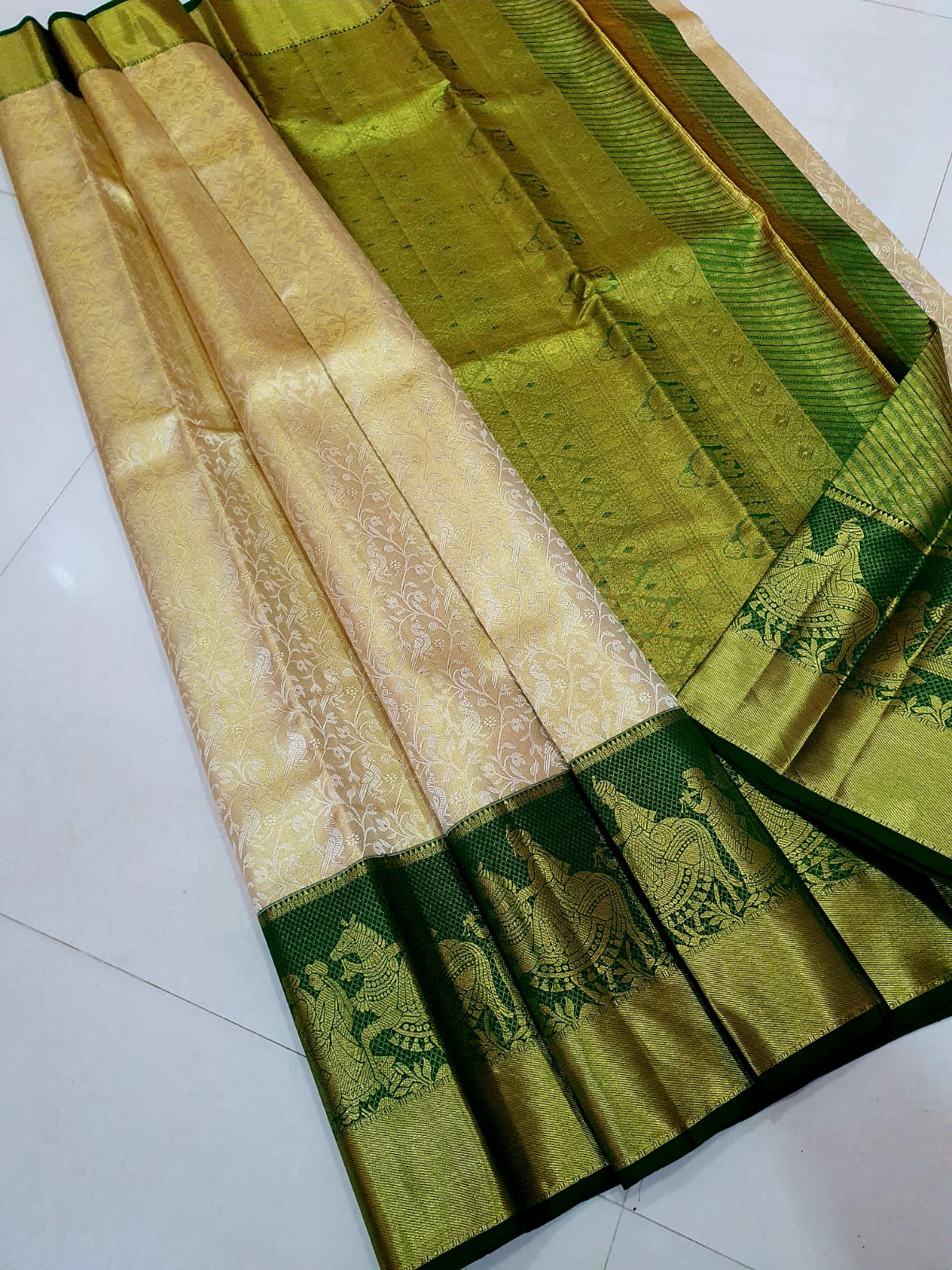 Exclusive Pallaku Design Bridal Kanchipuram Tissue Silk Sarees Collect